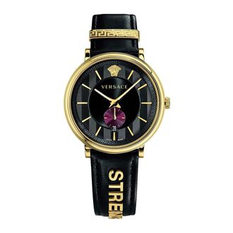 Versace Homme, Accessoires, Noir, Taille: ONE Size Montre V-Circle