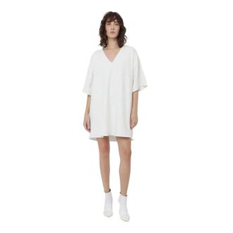 Silvian Heach Femme, Robes, Blanc, Taille: 34 FR Robe Courte de Jour