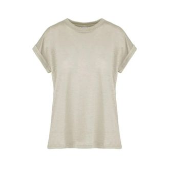 Bomboogie Femme, Tops, Beige, Taille: 44 FR T-shirt ras du cou
