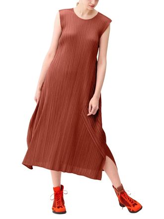 Issey Miyake Pleated A-Line Dress
