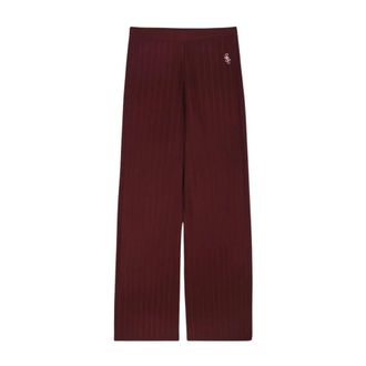 Sporty & Rich SRC Gerippte Hose - - Trousers - Damen - Rot - M