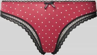 HUGO BOSS String mit Spitzenbesatz