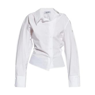The Attico Asymmetrisches Hemd - - Blouses & Shirts - Damen - Wei&szlig; - M