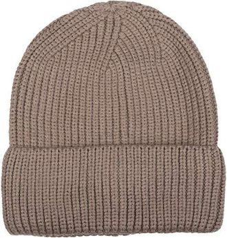 styleBREAKER Bonnet Unisexe en Tricot Fin avec Revers, Bonnet dhiver Chaud en Tricot uni, Motif en côtes 04024154, Couleur:Taupe