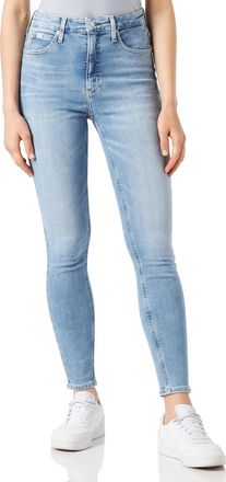 Calvin Klein Jeans High Rise Super Skinny Ankle Hosen, Damen, Denim (Denim Light), 26W