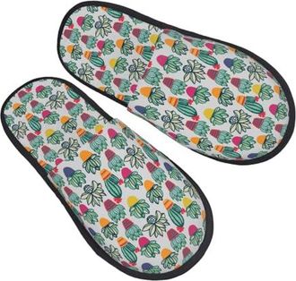 Generic Plante Cactus Unisexe Slippers Peluche Chaussons Doux Pantoufles Pour Ext&eacute;rieur Automne Int&eacute;rieur L