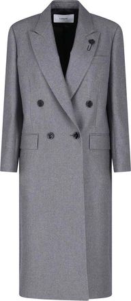 Lardini Manteau Au Genou - Gris