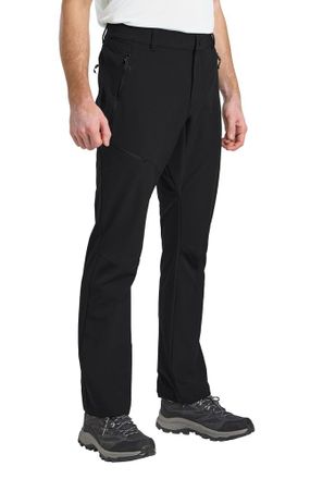 Jack Wolfskin Softshellhose JACK WOLFSKIN HOLDSTEIG PANTS M, Herren, Gr. 46, Normalgr&ouml;&szlig;en, schwarz, Obermaterial: 90% Polyamid, 10% sonstige Fasern. Futter: 100% Po
