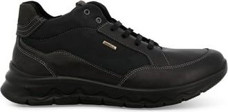 Melluso Bottes homme en cuir noir imperm&eacute;able u15535z, Noir, 45 EU