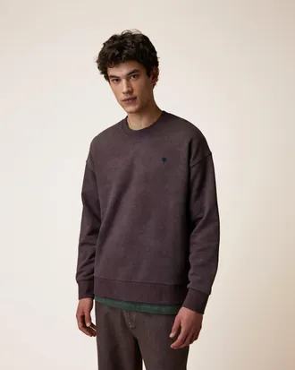 Faguo Sweat col rond marron recycl&eacute;
