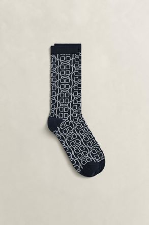 GANT Damen Monogram Socken (39-41) EVENING Blau