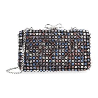 Self Portrait Multi Crystal Chainmail Clutch - - Bags - Damen - Mehrfarbig - ONE SIZE