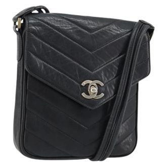 Chanel Sac bandouli&egrave;re vintage doccasion - Femme - Pre-owned - Bleu - Taille: ONE Size