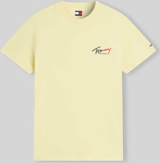Tommy Jeans Slim Fit T-Shirt aus reiner Baumwolle
