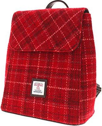 Glen Appin Harris Tweed Tummel Mini sac à dos, Couleur : rouge 102, S
