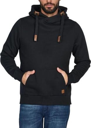 Riverso Riverso RIVniklas Pull &agrave; Capuche pour Homme avec Capuche et Poche Kangourou, col crois&eacute; r&eacute;gulier, uni, Coton, Gris, Marron, Vert, Rouge, Bleu, Noir, S
