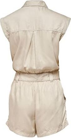Only ONLKENYA Life Utility Playsuit OTW Combinaison, Beige Clair, M Femme