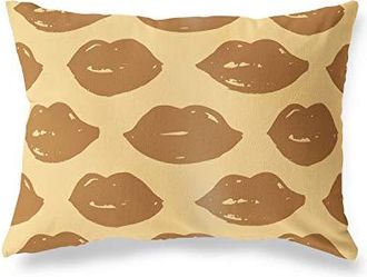 Bonamaison Le Jardin du Lin Kissen Zierkissenbezug Brauntöne Kissenbezug, Weich Bequem, Für Zuhause Autos Büro Sofa Wohnzimmer Couch Schlafzimmer Dekor, 35x50 Cm