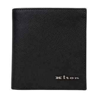 Kiton Homme, Accessoires, Noir, Taille: ONE Size Porte-cl&eacute;s en cuir avec cha&icirc;ne suppl&eacute;mentaire