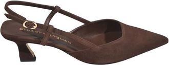 Stuart Weitzman Femme, Chaussures, Brun, Taille: 37 EU Vinnie 50 Slingback Pump
