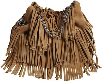 Tory Burch Tory Burch Crossbody Bags - Mini Hobo Fringe Fleming Bag Brown - Gr. unisize - in Braun - für Damen