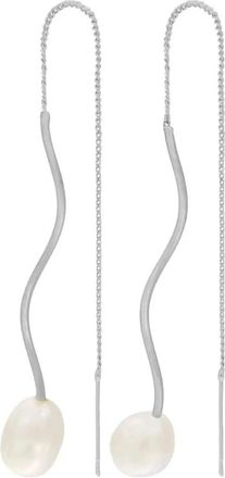 Dansk Copenhagen Perlenkette Ohrring - - Accessories - Damen - Grau - ONE SIZE