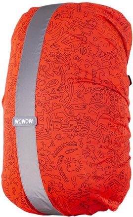 Wowow Wowow Bag Cover Rebel Fahrradrucksack-Zubehör Orange,Silber Einheitsgröße