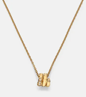 Bulgari Halskette Serpenti Viper aus 18kt Gelbgold mit Diamanten