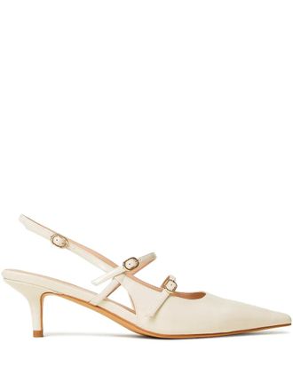 Twin-Set Slingback-Pumps mit Riemen - Nude