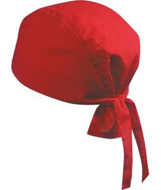 noTrash2003 Design Bandana Cap Mütze Kopftuch viele Farben für Sport und Freizeit (Rot)