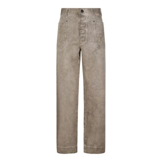 Vivienne Westwood Metallic Straight-Leg Hose - - Jeans - Herren - Beige - W31