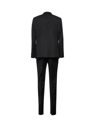 Tagliatore Mens Suit Bruce Black Virgin Wool Suits