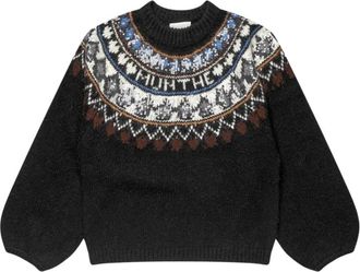 Munthe Vaffie Knit - Femme - Pulls - Noir - Taille: 36 FR