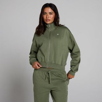 MyProtein Blouson aviateur zipp&eacute; Basics MP femme - Olive d&eacute;lav&eacute; - XS