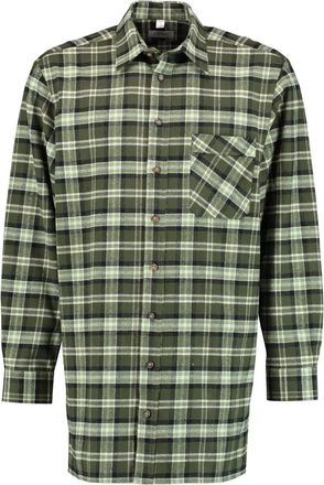 Condor Herren Hemd Langarm Arbeitshemd Flanell Isboia, Gr&ouml;&szlig;e:43/44, Farbe:Oliv