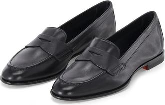 Santoni Femme, Chaussures, Noir, Taille: 40 EU Mocassin Penny