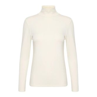 Soaked In Luxury Weicher Rollkragen-Top Wei&szlig; - - Tops - Damen - Wei&szlig; - S