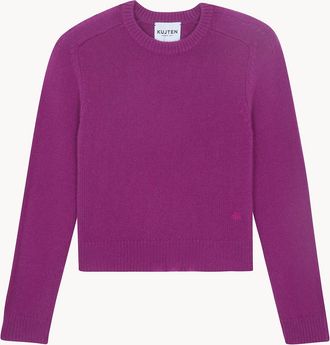 Kujten Pull cachemire col rond court, 6 fils - Pull Caroline