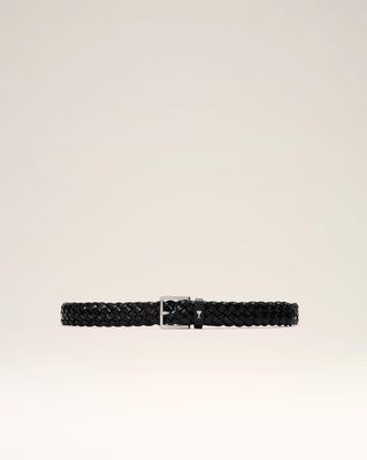 Ami Ami Paris - Ceinture Paris Paris noire tress&eacute;e 30mm en cuir de veau Noir - Taille : 105 - Unisex