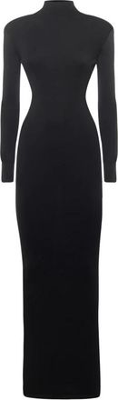 Self Portrait Femme, Robes, Noir, Taille: 40 FR Viscose Knit Cut Out Maxi Dress