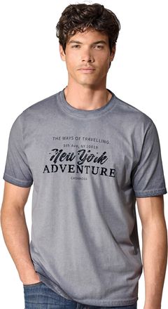 Casamoda Herren T-Shirt (954384000), Gr&ouml;&szlig;e:XL, Farbe:Silber (740)