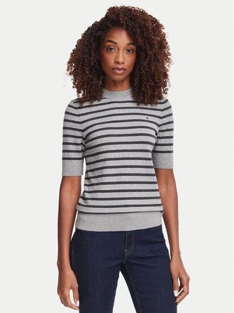 Tommy Hilfiger Pullover WW0WW49705 Dunkelgrau Slim Fit
