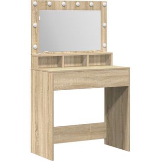 vidaXL Coiffeuse Ch&ecirc;ne sonoma 79 x 41 x 135 cm Bois ding&eacute;nierie Vidaxl