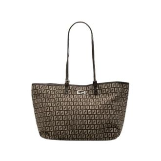 Fendi Sac cabas en toile Pre-owned - Femme - Pre-owned - Brun - Taille: ONE Size