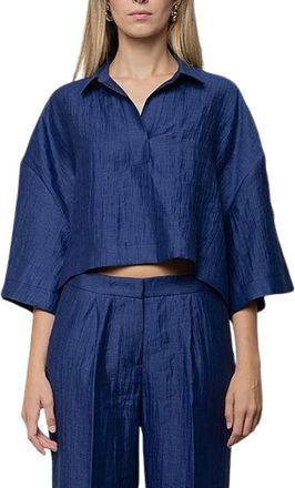 Kaos Kaos, Femme, Blouses et Chemises, Bleu, Taille: 40 FR Blouses