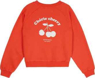 Emile Et Ida Sweat Cerise Coton Bio Emile et Ida