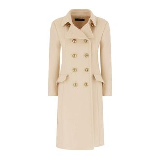 Gucci Texturierter Wollmantel - - Coats - Damen - Beige - M