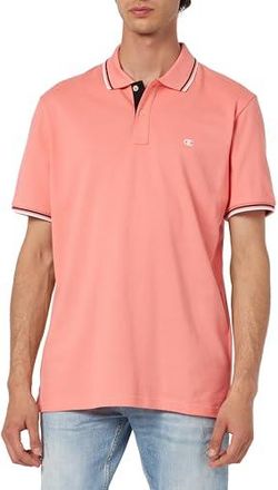 Champion Legacy Polo Gallery Light Cotton piqué C-Logo Polo, Rose Pêche, S Homme SS24, Rose pêche, Small