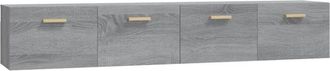 vidaXL Vidaxl - Armoires murales 2 pcs Sonoma gris 100x36,5x35 cm