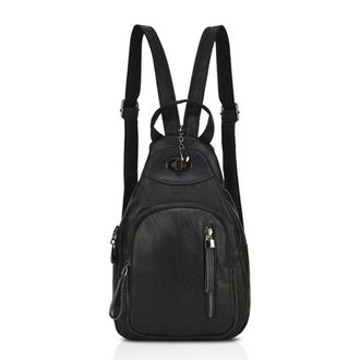 Nicole & Doris Nicole & Doris Modemarke M&auml;dchen Rucksack Mini Rucksack Kleine frische Stil, praktisch und bequem gewaschen schwarz